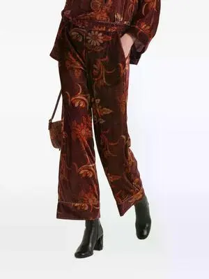 Malìparmi Floral-motif Cropped Trousers