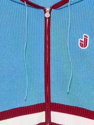 Iceberg Logo-patch Zip-up Hoodie