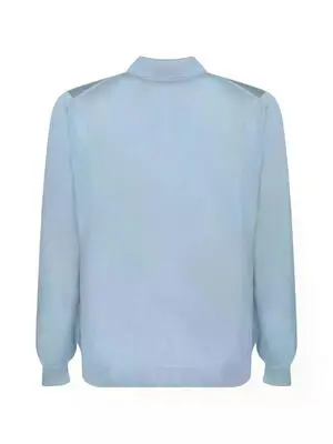 DELL'OGLIO Quarter-zip Knitted Polo Shirt