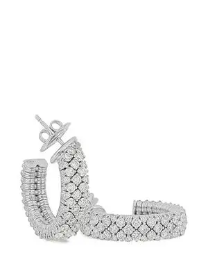 Roberto Demeglio Cashmere Embellished Hoop Earrings