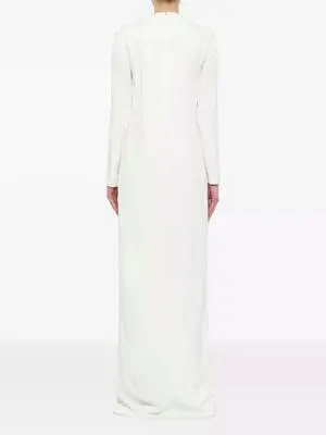 LANVIN V-neck Front-slit Maxi Dress