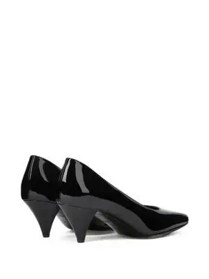 Givenchy Sliced Square Pumps In Patent Leather
