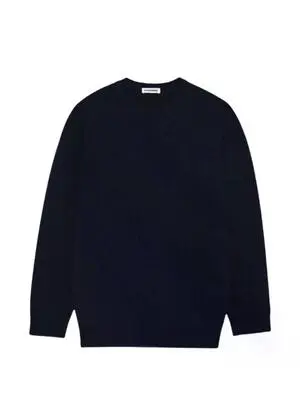 JIL SANDER Crew-neck Long-sleeve Sweater - Blue
