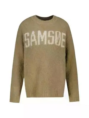 SAMSOE SAMSOE Sajeanne Logo-intarsia Sweater