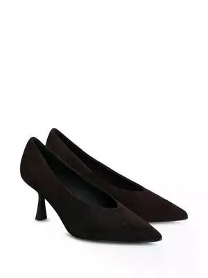 BIBI LOU Tiare 70 Pointed-toe Leather Pumps - Brown
