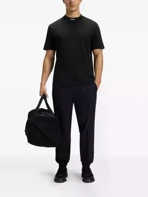 BOSS Mock-neck Cotton T-shirt