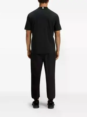 BOSS Mock-neck Cotton T-shirt
