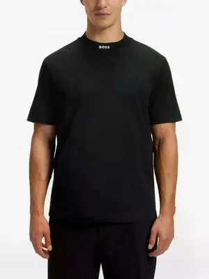 BOSS Mock-neck Cotton T-shirt