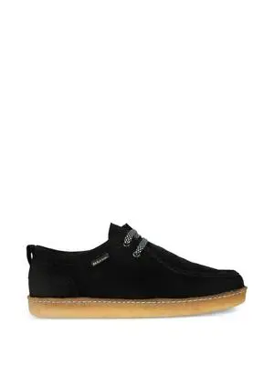 Paul Smith Buster Lace-up Suede Shoes - Black