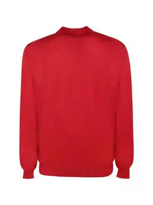 DELL'OGLIO Quarter-zip Knitted Polo Shirt