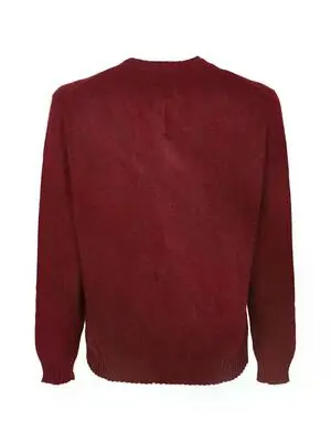 DELL'OGLIO Ribbed-trim Cashmere Sweater - Red
