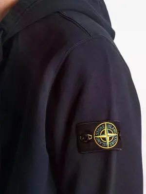 Stone Island 6100067 Brushed Organic-cotton Fleece Sweatshirt - Blue
