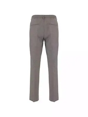 Tagliatore Houndstooth-pattern Drawstring Tailored Trousers