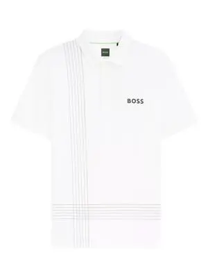 BOSS Striped Short-sleeve Polo Shirt