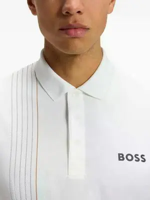 BOSS Striped Short-sleeve Polo Shirt