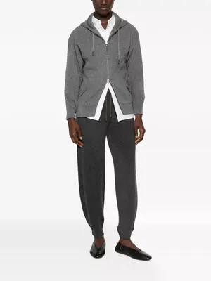 PANICALE Ribbed-knit Zip-up Hoodie