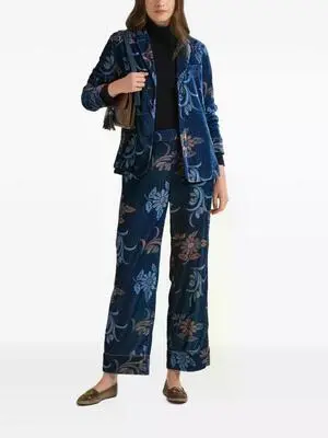 Malìparmi Floral-moti Cropped Trousers