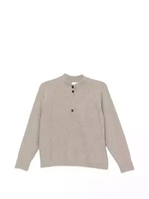 PANICALE Sequin-embellished Button-fastening Sweater