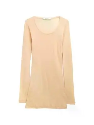 Gimaguas Bahmon Scoop-neck Mini Dress - Neutrals