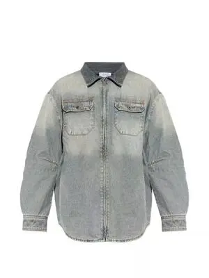 Off-White Bookish Workwear Denim Overshirt - Grey