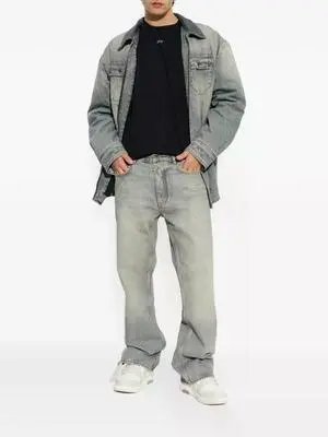 Off-White Bookish Workwear Denim Overshirt - Grey