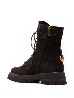 Michael Kors Caleb Suede Combat Boots