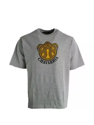 WILLY CHAVARRIA Snake Crest Standard T-shirt - Grey
