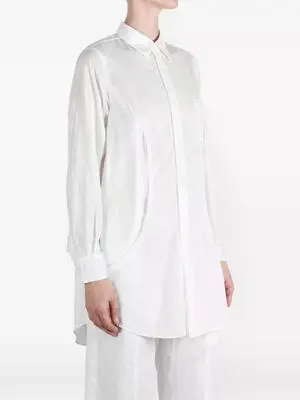 Comme Des Garçons Layered-panel Long-sleeve Shirt
