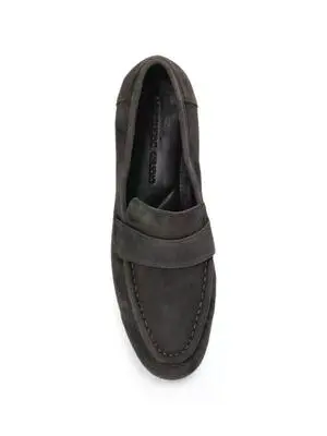BLACK SUEDE STUDIO Arrow Suede Loafers