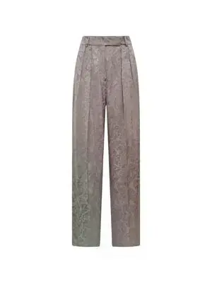 Malìparmi Damask-jacquard Straight-leg Trousers