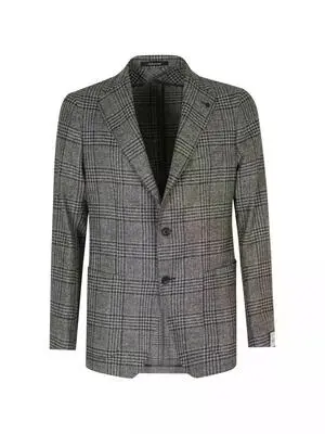 Tagliatore Prince Of Wales Check Blazer - Grey