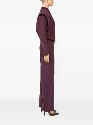 NISSA Wool-blend Barrel Fit Pants
