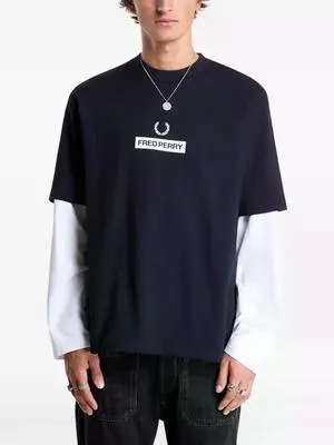 Fred Perry Logo-print T-shirt - Blue