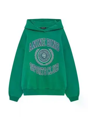 ANINE BING Harvey Collegiate Hoodie - Green