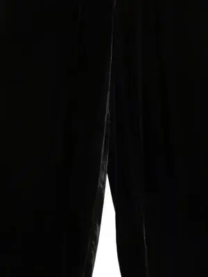 GENTRYPORTOFINO Velvet Elasticated-waistband Palazzo Pants