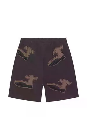 DENIM TEARS Graphic-print Mesh Shorts