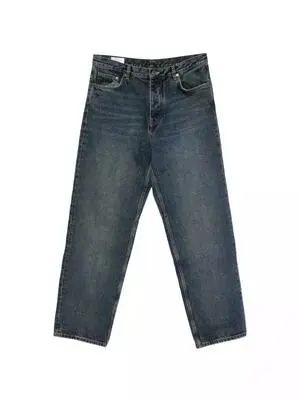 Off-white Distressed Bottoms For Men
