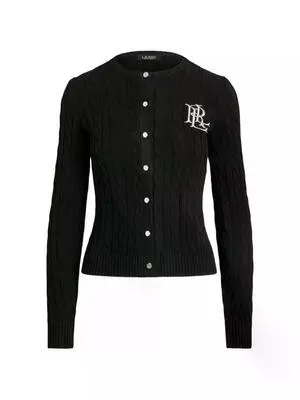 Ralph Lauren Cable-knit Embroidered Cardigan