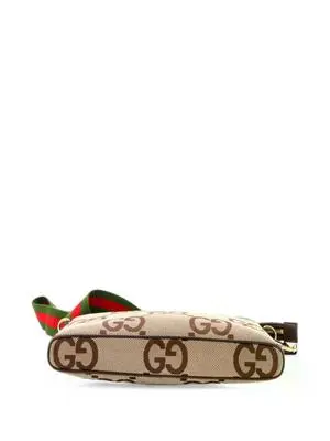 Gucci Zip Messenger Bag Jumbo Gg Canvas Crossbody Bag