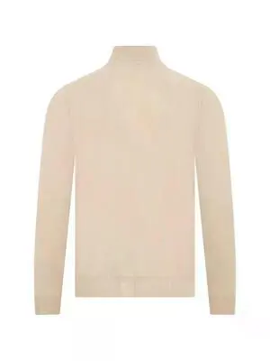 Fedeli Cashmere High-neck Cardigan - Neutrals