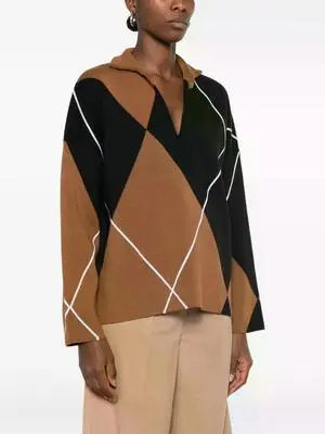 Max Mara Sala Argyle-pattern Sweater