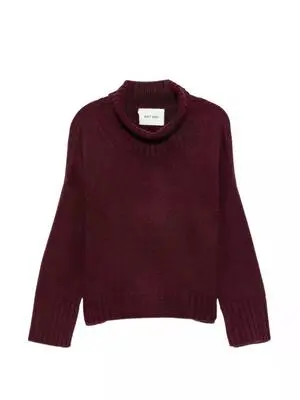 Soft Goat Girlfriend Turtleneck Sweater - Red