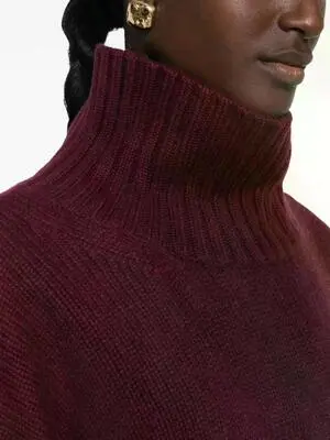 Soft Goat Girlfriend Turtleneck Sweater - Red