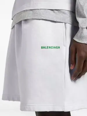 Balenciaga Logo-embroidered Shorts