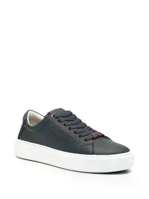ALEXANDER SMITH Logo-embossed Leather Sneakers