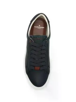 ALEXANDER SMITH Logo-embossed Leather Sneakers