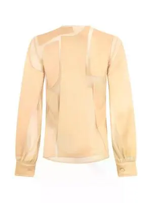 Moschino Mesh-panelled Long-sleeve Shirt