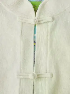 Shanghai Tang Tang Frog-fastening Cardigan - Neutrals