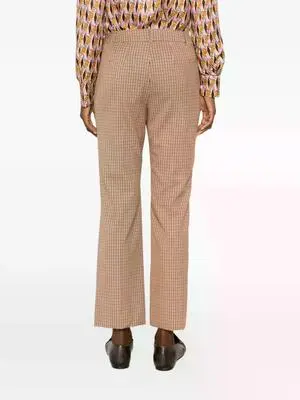 I BLUES Check-pattern Tailored Trousers