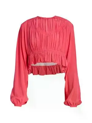 Isabel Marant Étoile Nelino Shirred Blouse - Pink